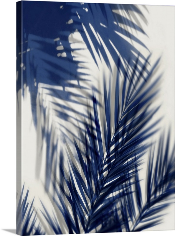 Palm Shadows Blue II | Great Big Canvas
