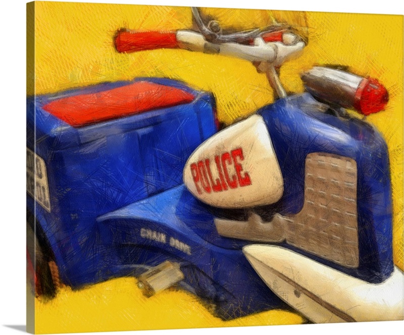 Police Tricycle | Great Big Canvas