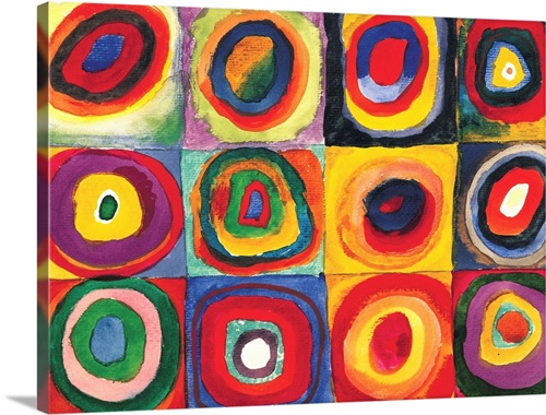 Squares with Concentric Circ | Great Big Canvas
