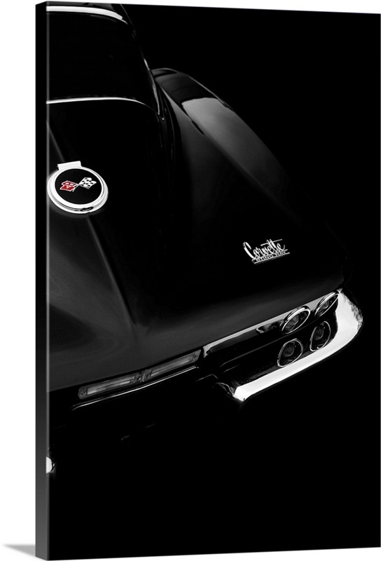 The Corvette Stingray In Black | Great Big Canvas