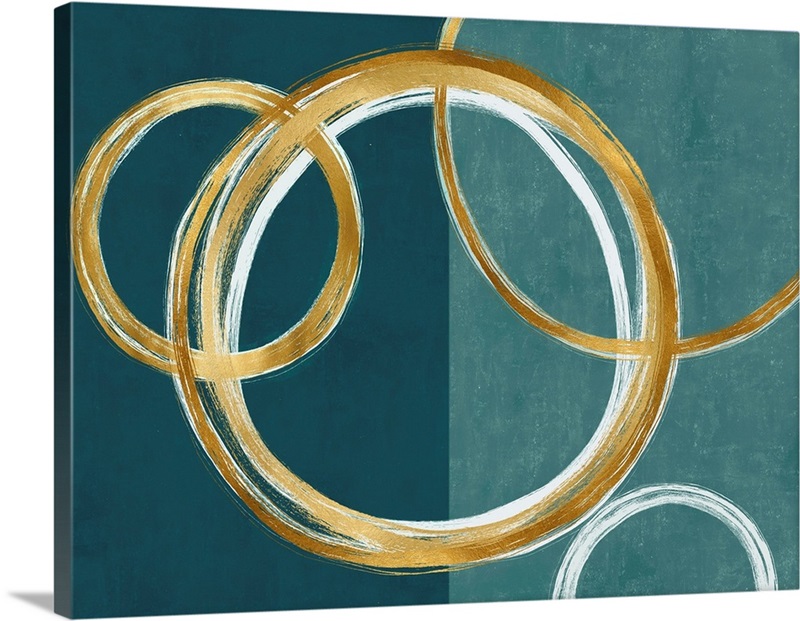 Unity Gold On Green II | Great Big Canvas