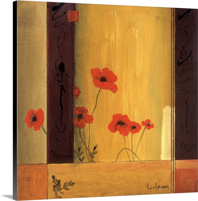 Poppy Tile II | Great Big Canvas