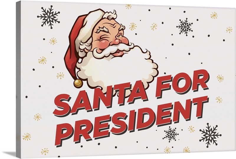 Santa for President | Great Big Canvas
