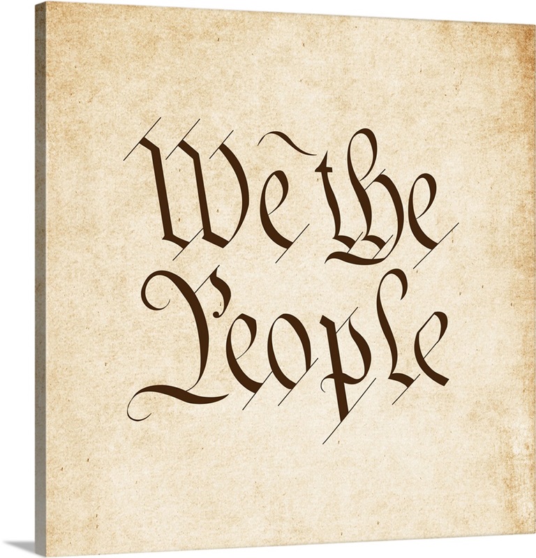 We the People - Square Wall Art, Canvas Prints, Framed Prints, Wall ...