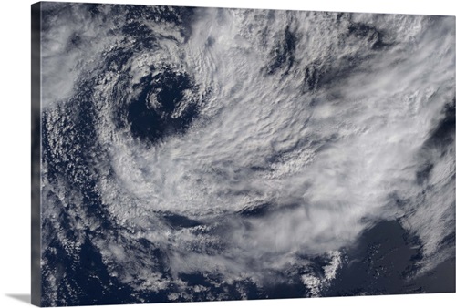 A small southern hemisphere cyclone spinning off the African coast ...
