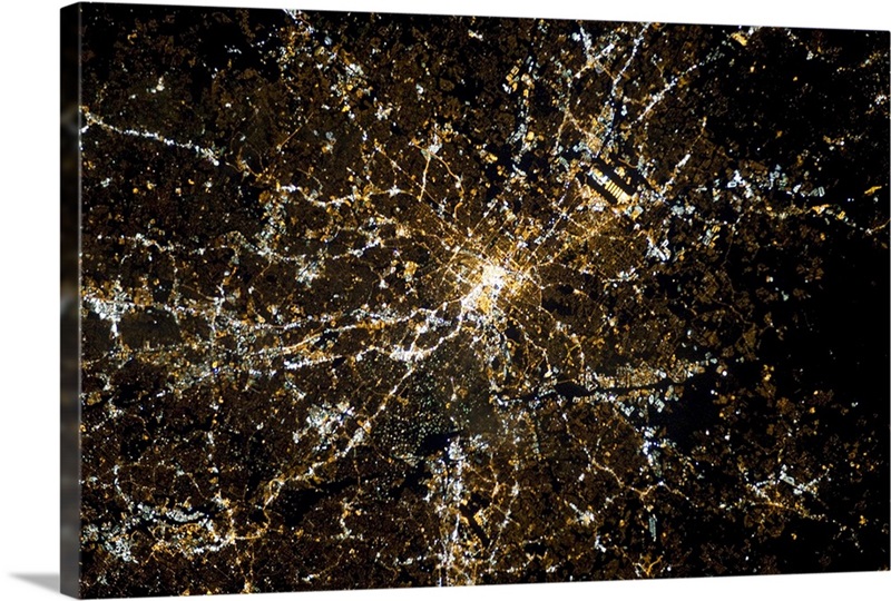 Atlanta, Georgia, clearly visible from the Space Station | Great Big Canvas