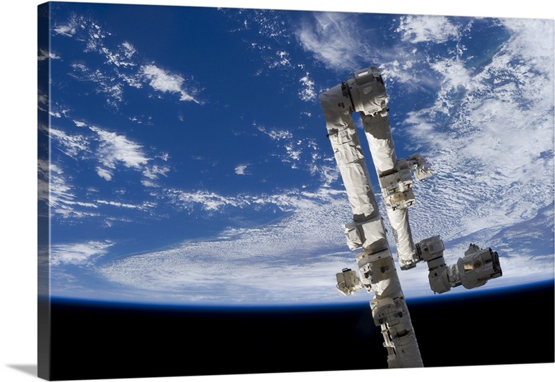 Canadarm2 and the curve of South America | Great Big Canvas