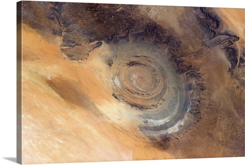 One of the coolest space sights on Earth. It's called the Richat ...