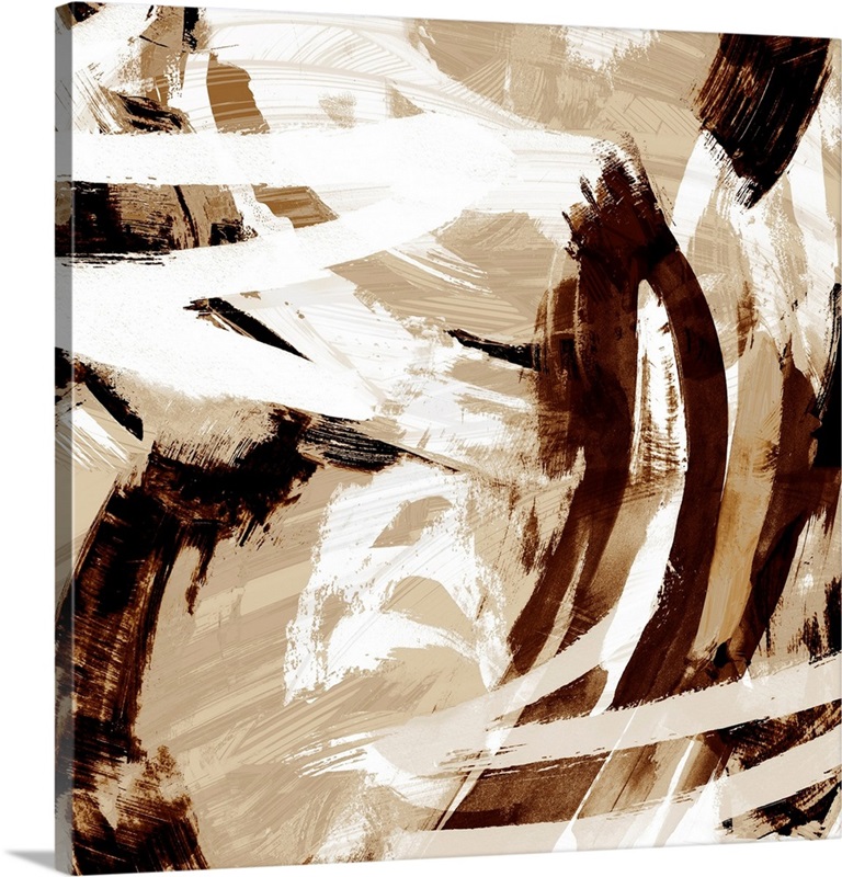 Abstract Brown Brush | Great Big Canvas