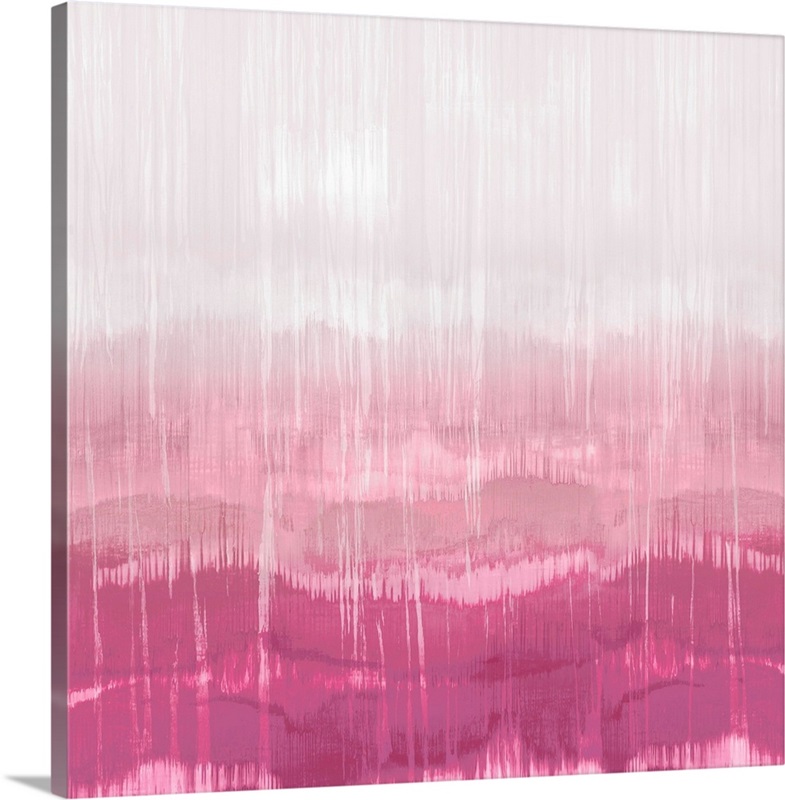 Abstract Drip Pink | Great Big Canvas