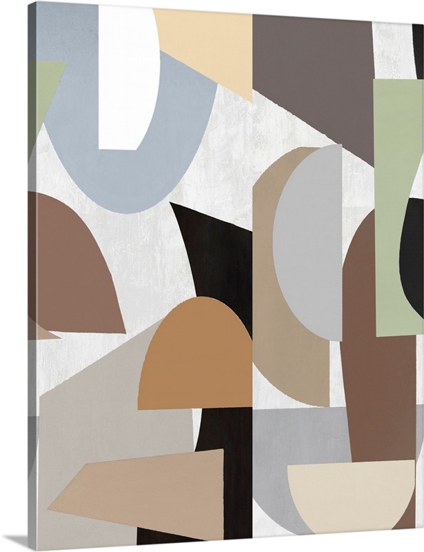Abstract Shapes 1 Brown | Great Big Canvas