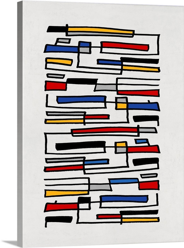 Line Collage Colors II | Great Big Canvas