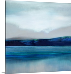 Soft Blue Horizon Wall Art, Canvas Prints, Framed Prints, Wall Peels ...