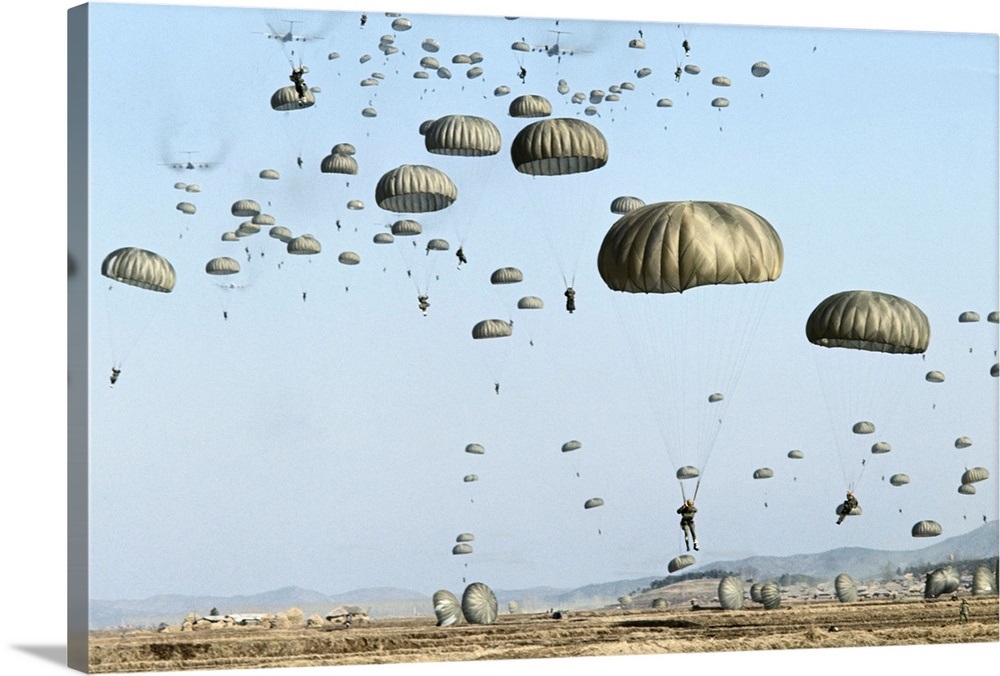 1st Brigade, 82nd US Airborne Division Paratroopers, Osan, South Korea ...