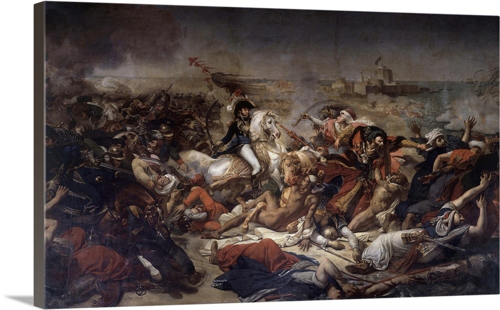Battle of Aboukir, July 25, 1799 by Antoine-Jean Gros Wall Art, Canvas ...