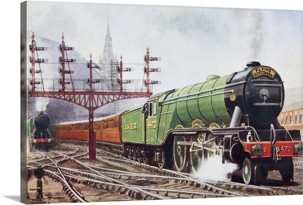Flying Scotsman Steam Locomotive Wall Art, Canvas Prints, Framed Prints ...