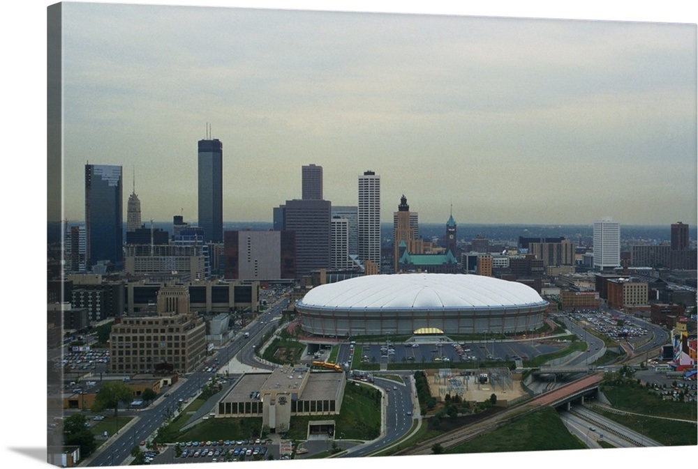 Hubert H. Humphrey Metrodome, Minneapolis, Minnesota Wall Art, Canvas ...