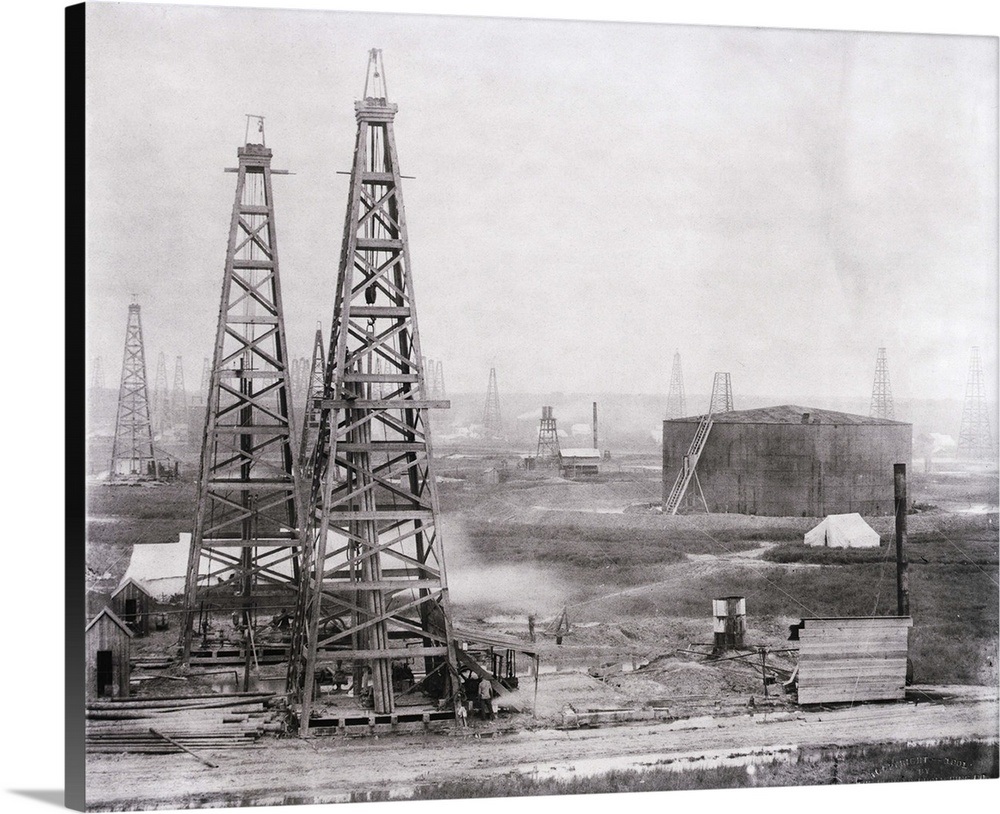 Oilfield At Spindletop Wall Art, Canvas Prints, Framed Prints, Wall ...