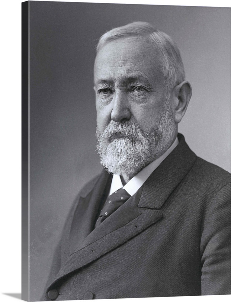 Pensive Portrait of President Benjamin Harrison Wall Art, Canvas Prints ...