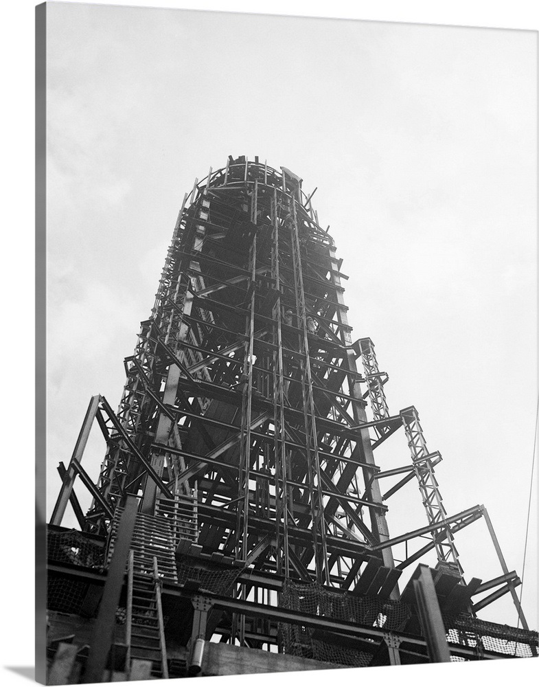 Skeleton of Empire State Building, New York Wall Art, Canvas Prints ...