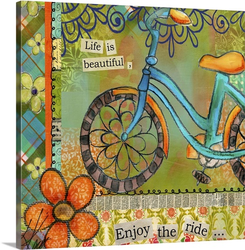 Bicycle - Enjoy the Ride Wall Art, Canvas Prints, Framed Prints, Wall ...
