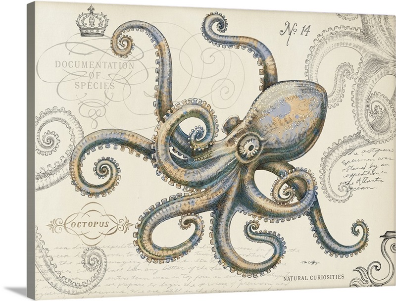 Botanical Octopus | Great Big Canvas
