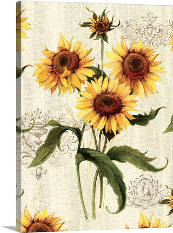 Botanical Sunflowers | Great Big Canvas