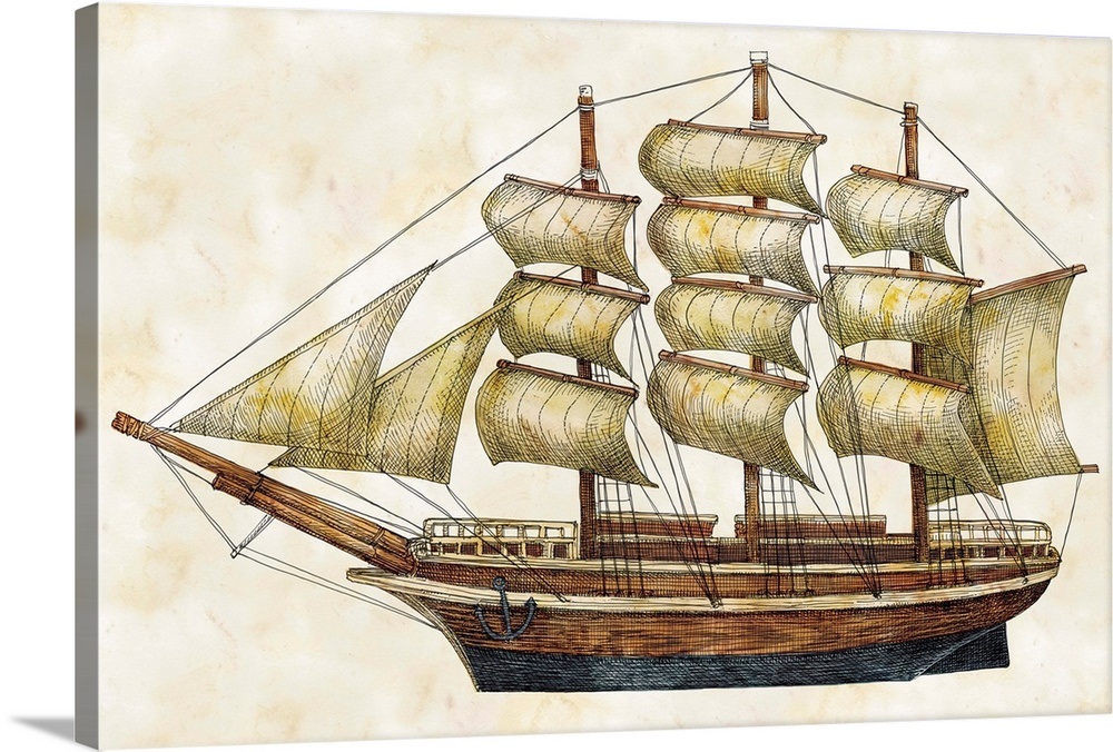 Clipper Ship Wall Art, Canvas Prints, Framed Prints, Wall Peels | Great ...