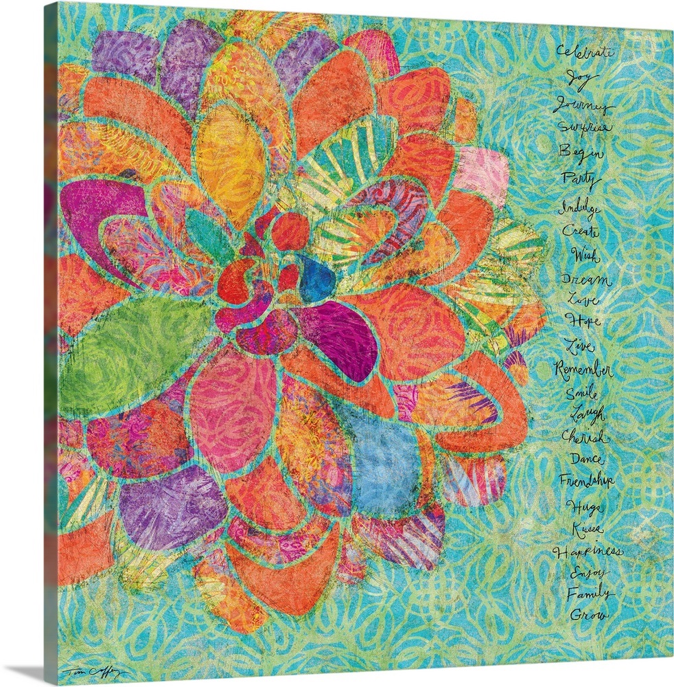 Colors of Nature - Multi-Colored Flower Wall Art, Canvas Prints, Framed ...