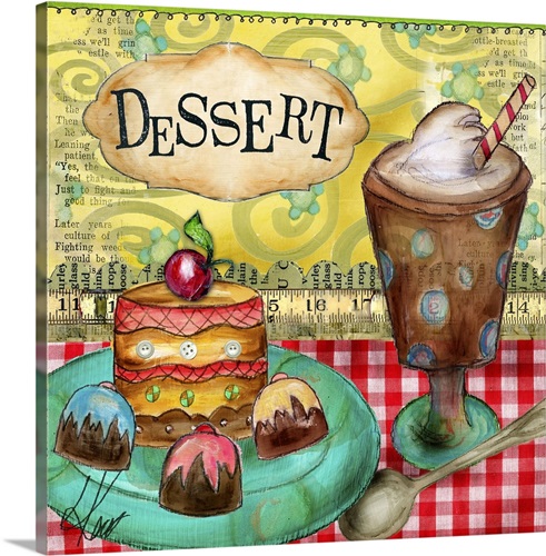 Dessert Time Wall Art, Canvas Prints, Framed Prints, Wall Peels | Great ...