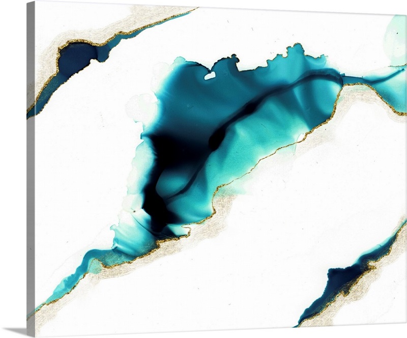 Geode Teal Burst | Great Big Canvas