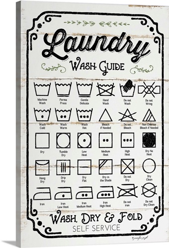 Laundry Wash Guide | Great Big Canvas
