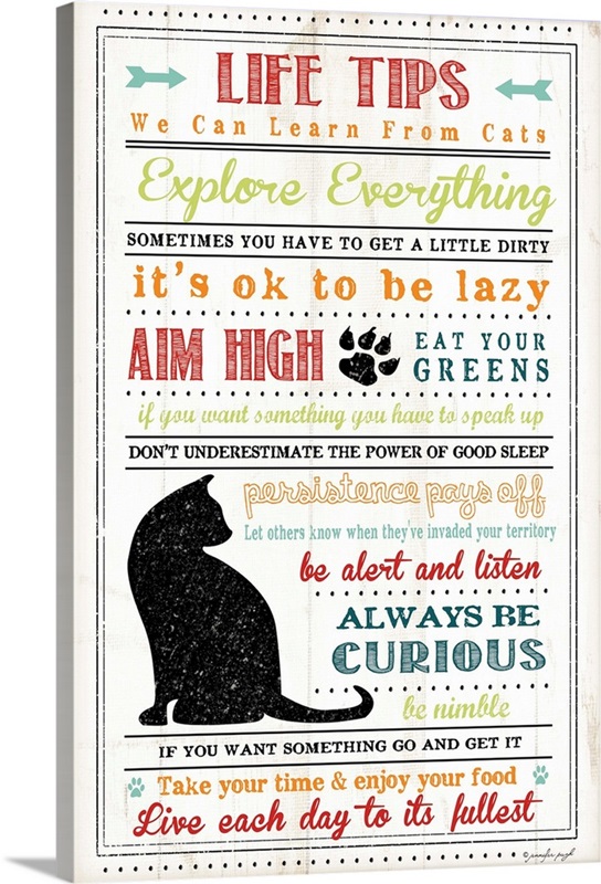 Life Tips - Cats | Great Big Canvas