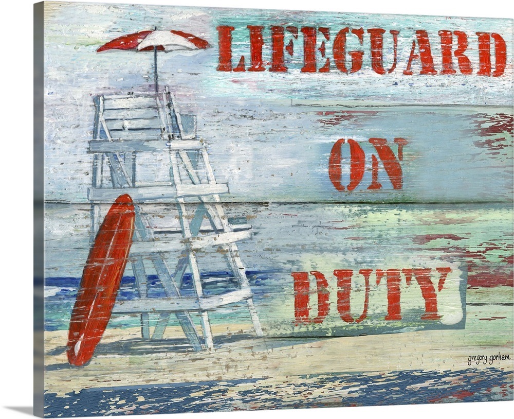 Lifeguard on Duty Wall Art, Canvas Prints, Framed Prints, Wall Peels ...