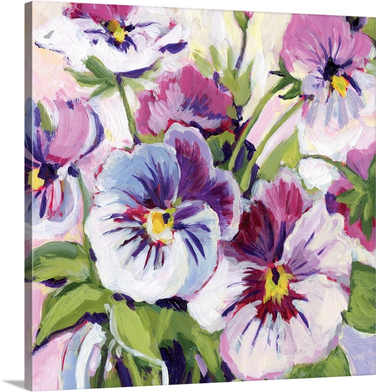 Pink Pansies | Great Big Canvas