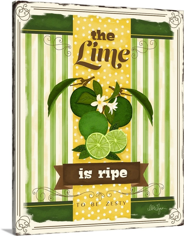 Retro Lime Sign | Great Big Canvas
