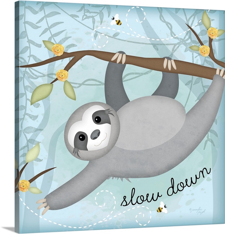 Slow Down Sloth | Great Big Canvas