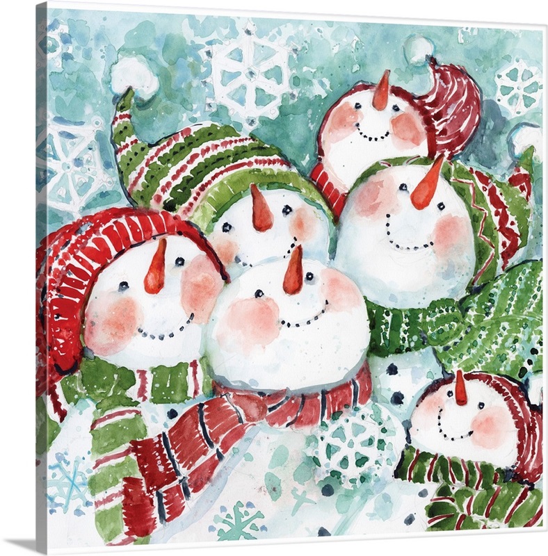 Snowmen Friends | Great Big Canvas