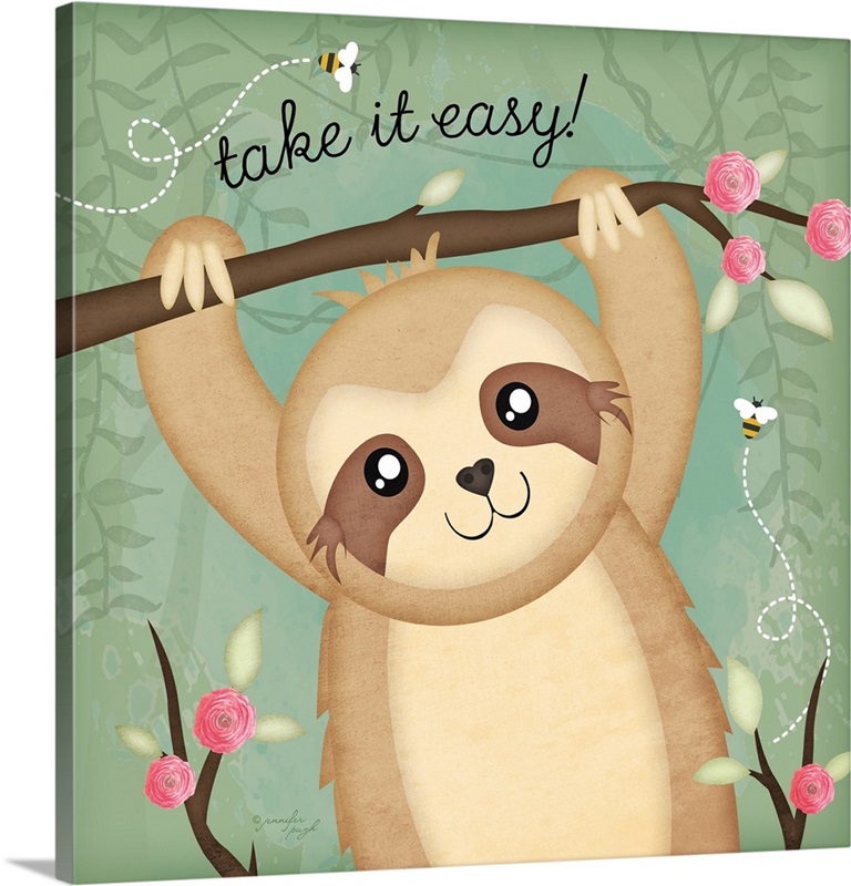 Take It Easy Sloth | Great Big Canvas