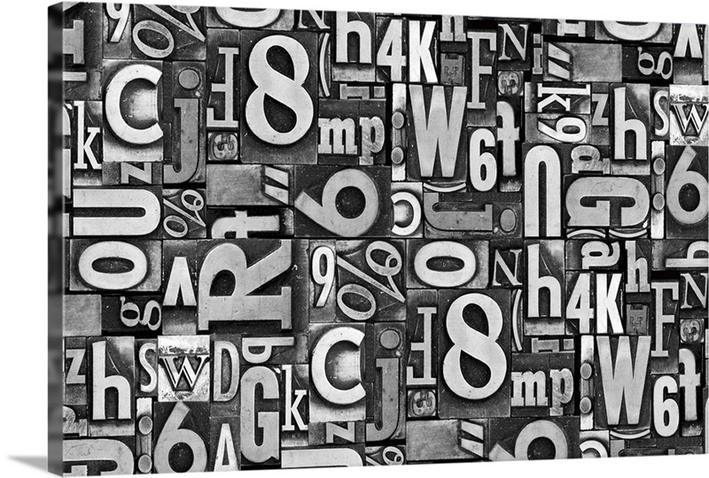 Typography Metal Horizontal | Great Big Canvas