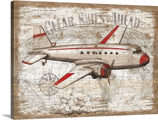 Vintage Travel - Airplane Wall Art, Canvas Prints, Framed Prints, Wall ...
