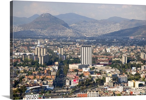 Aerial view of Mexico City, Mexico | Great Big Canvas