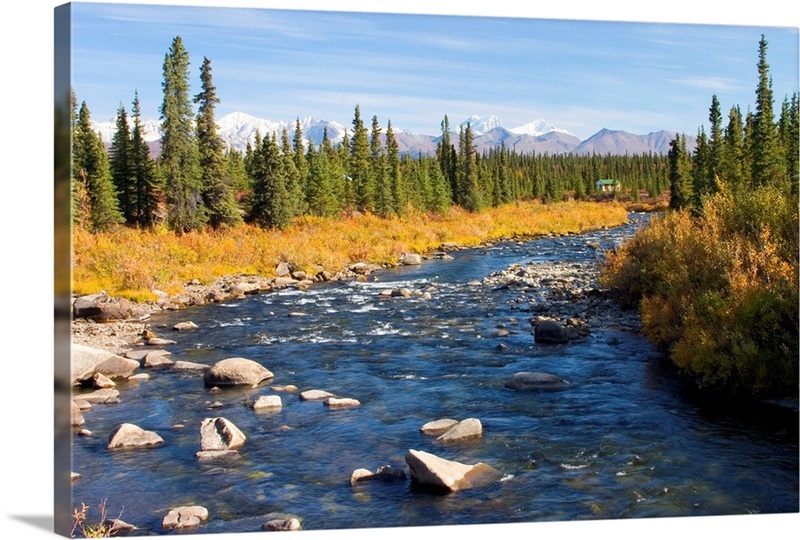 Alaska, Susitna River along the Denali highway | Great Big Canvas