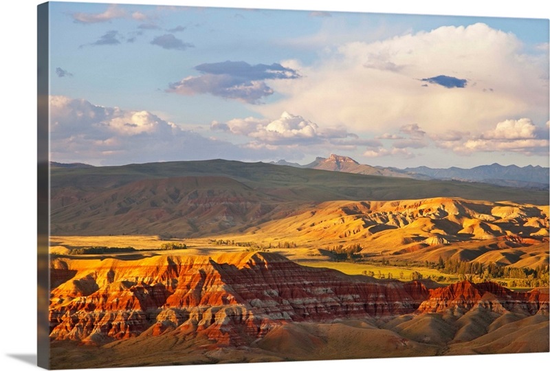 Badlands and Castle Rock in Dubois, Wyoming | Great Big Canvas