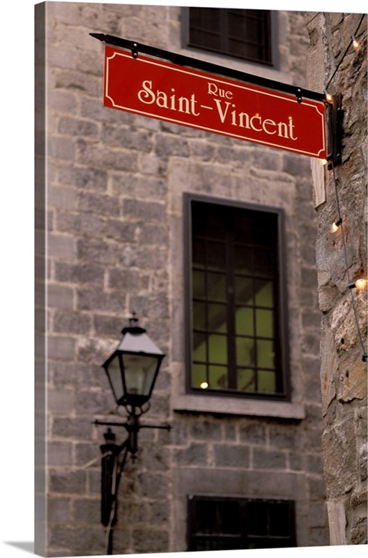 Canada, Quebec, Montreal, Old Montreal, street sign detail | Great Big ...