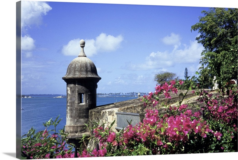 Caribbean, Puerto Rico, Old San Juan. Old city walls | Great Big Canvas