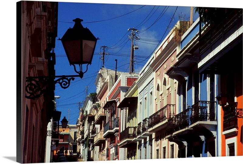 Caribbean, Puerto Rico, Old San Juan. Street Scene | Great Big Canvas
