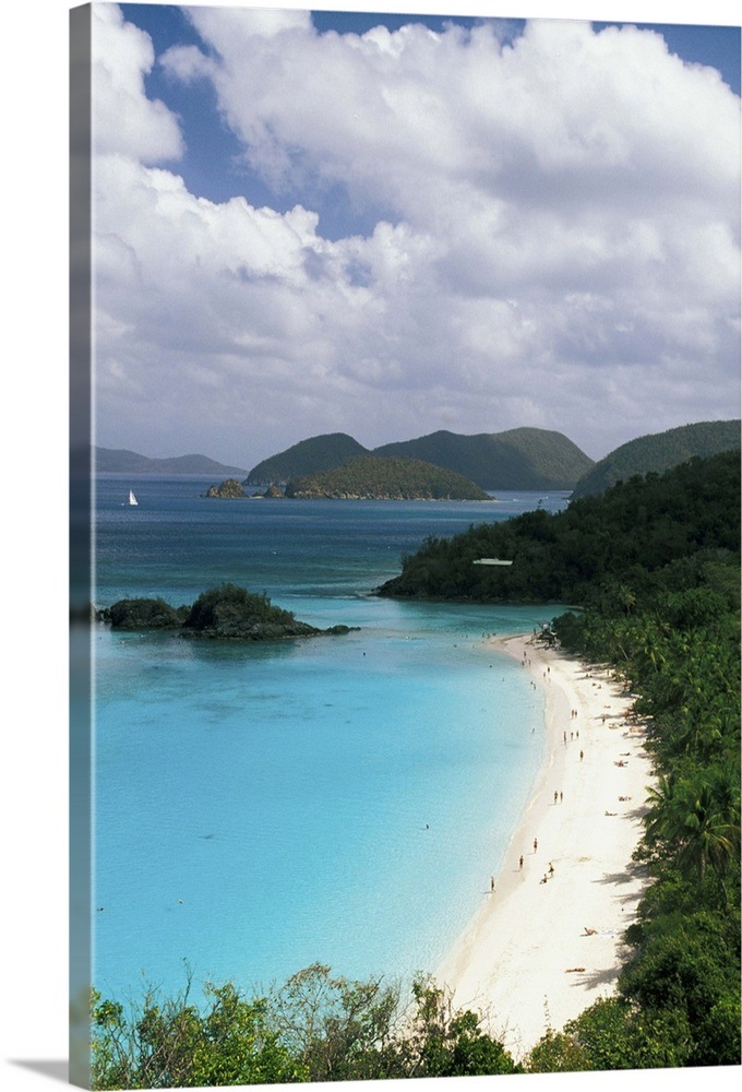 Caribbean, US Virgin Islands, St. John. Trunk Bay overview Wall Art ...
