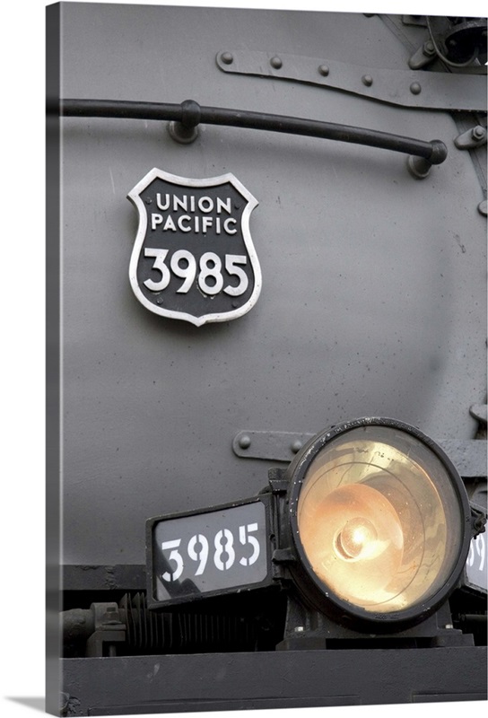 Close view of historic Challenger locomotive steam engine | Great Big ...