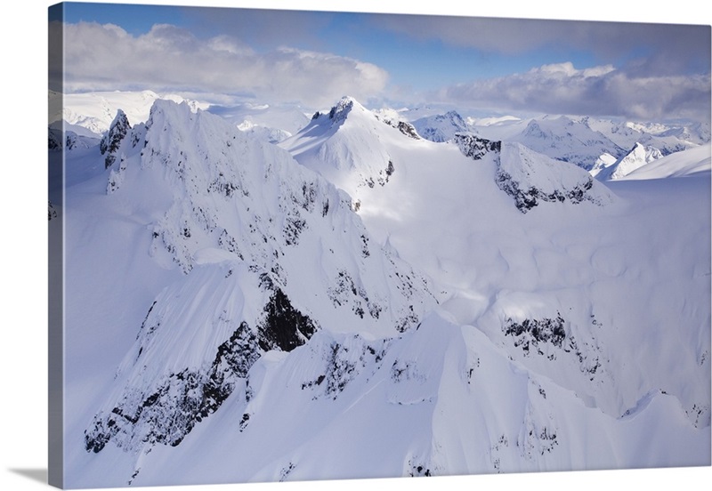 Coast Mountains, Near Squamish And Whistler, British Columbia, Canada ...